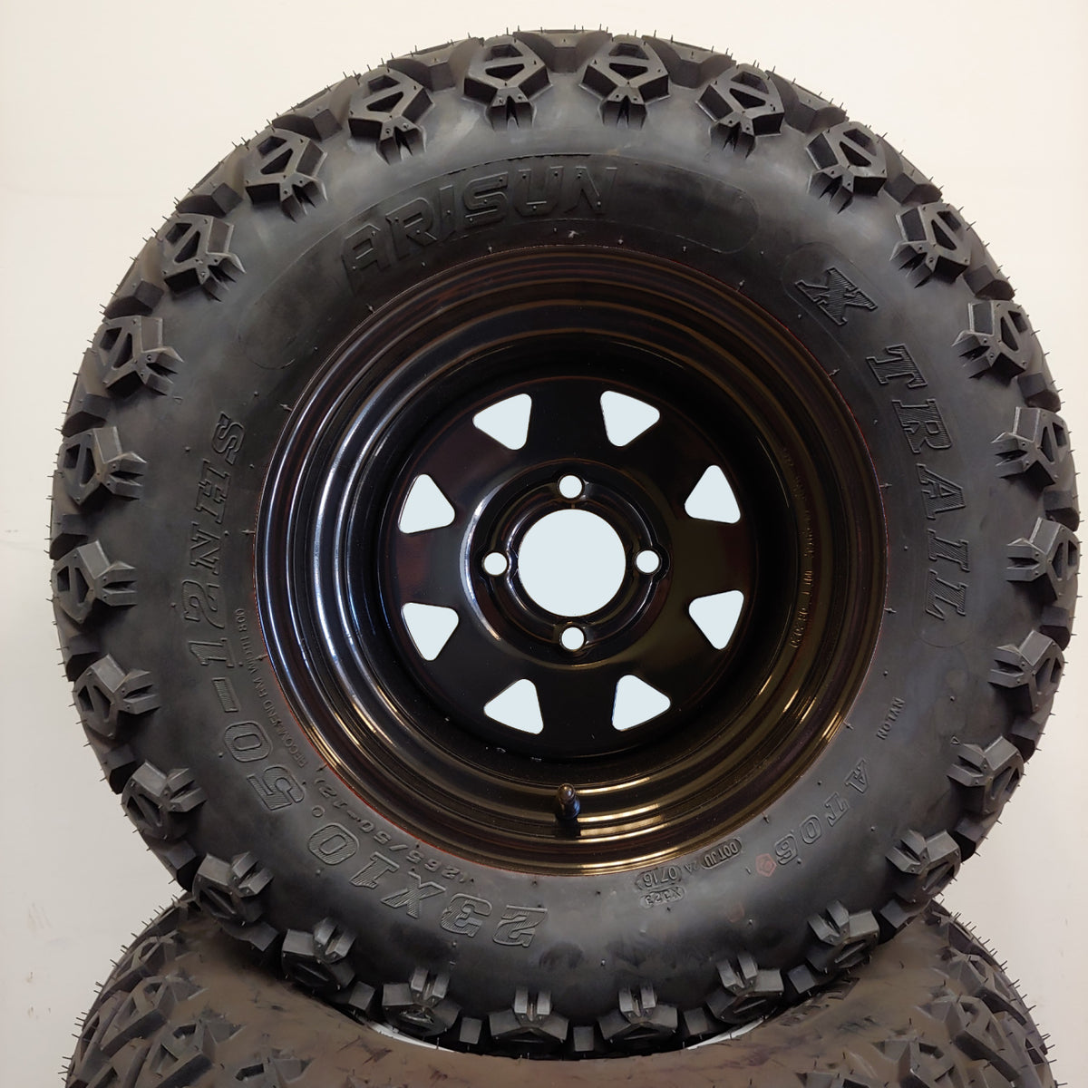 12in. Off Road 23x10.5x12 on Black Steel Wheel - Set of 4 – Cart Part ...